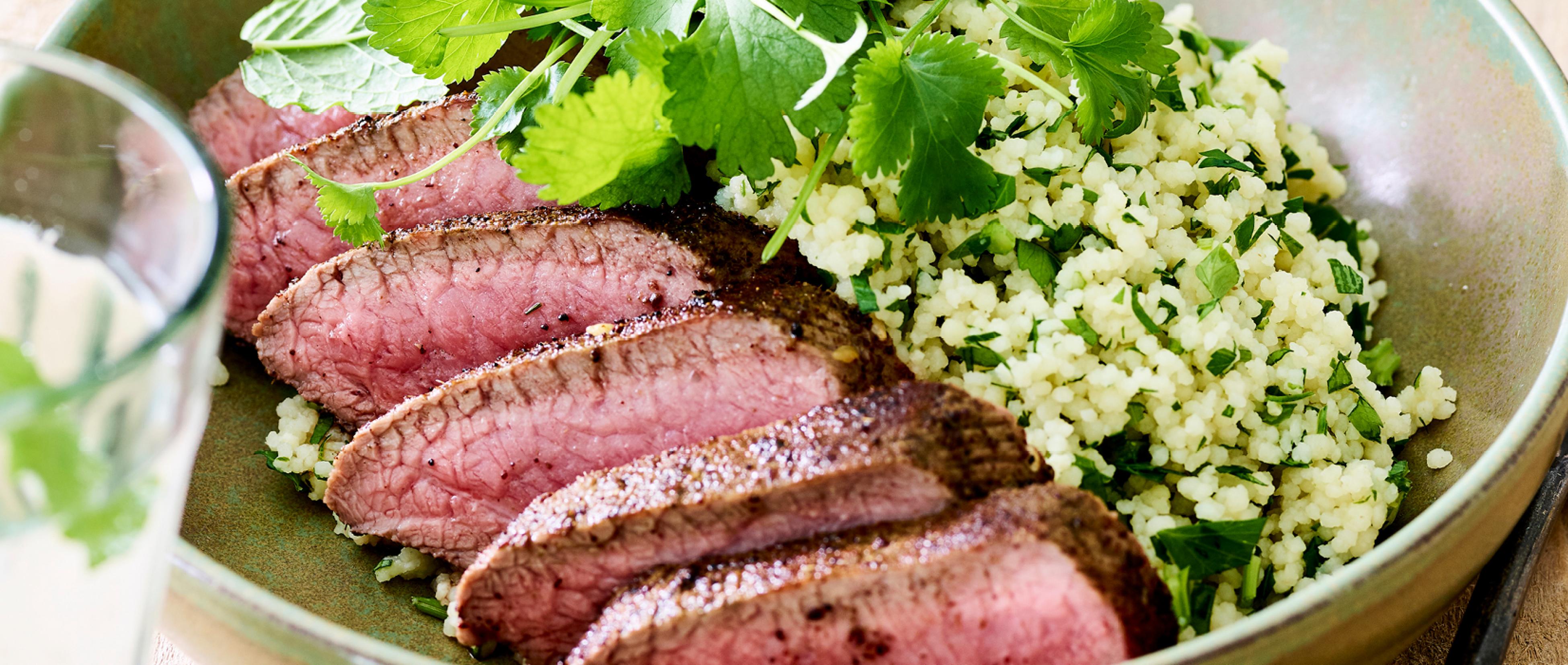 Oosterse lamsfilet met kruidige tabouleh | Alvo